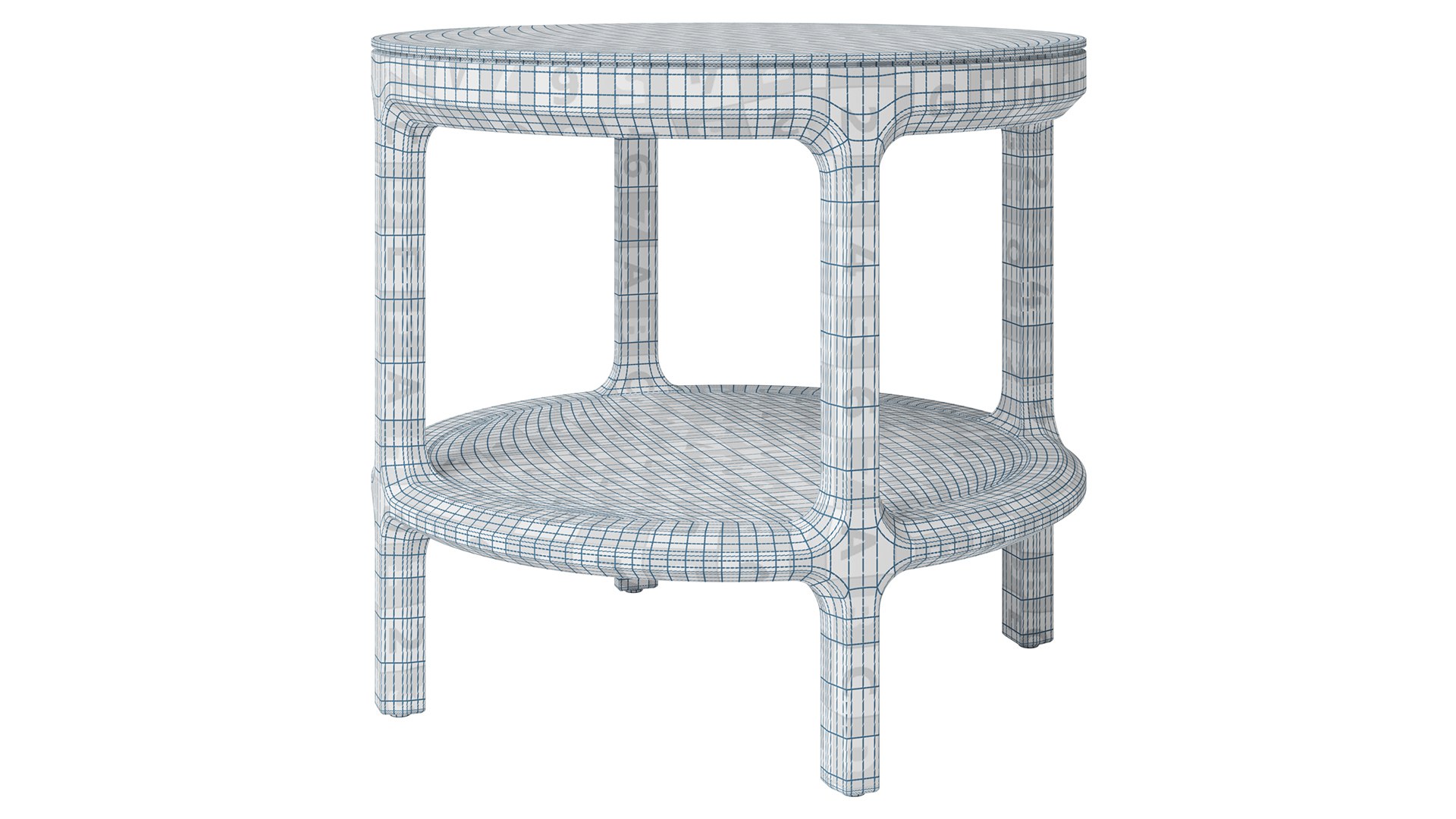 3D Restoration Harware Round Side Tables Padua Model - TurboSquid 2206083