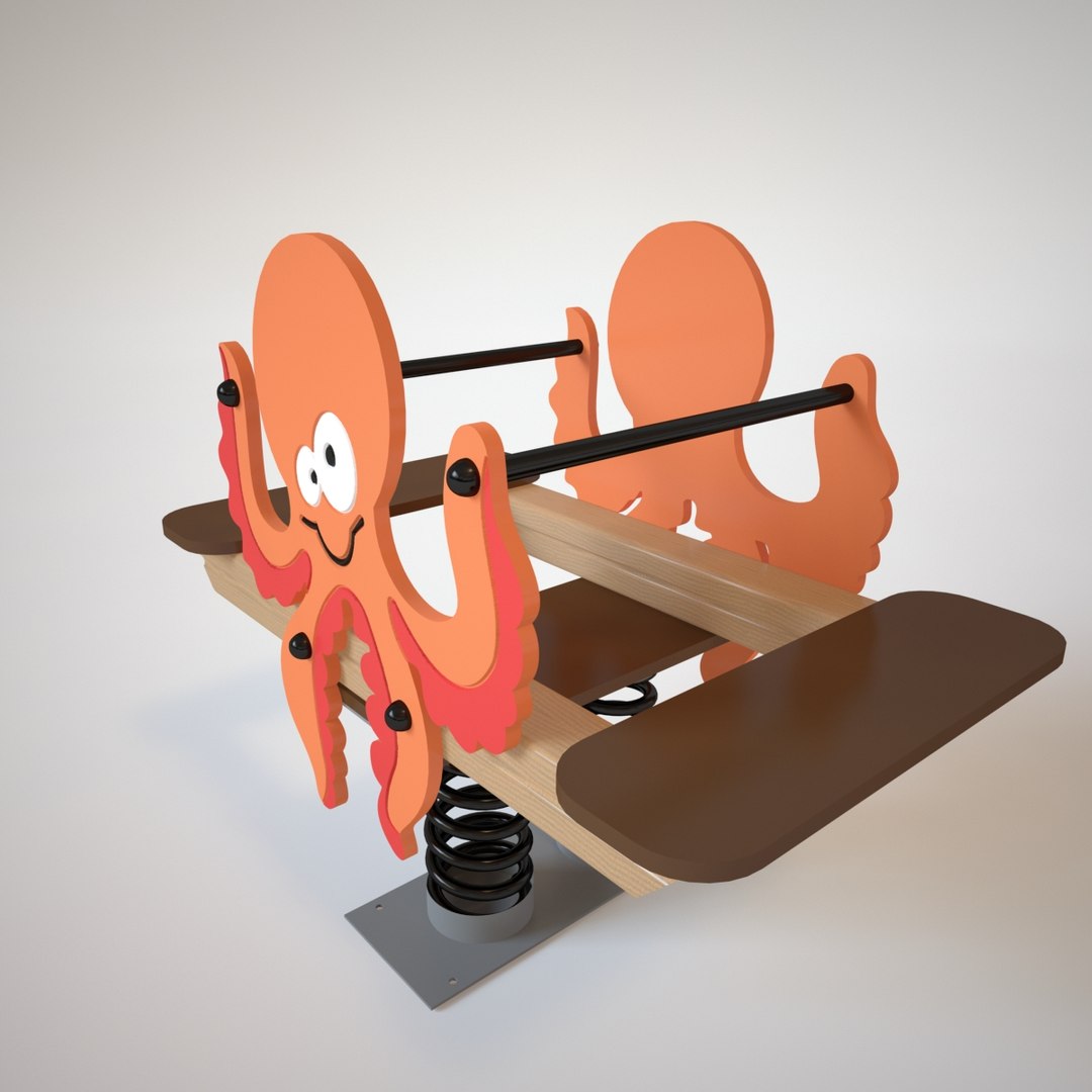 Playground Spring Octopus 3D Model - TurboSquid 1225086