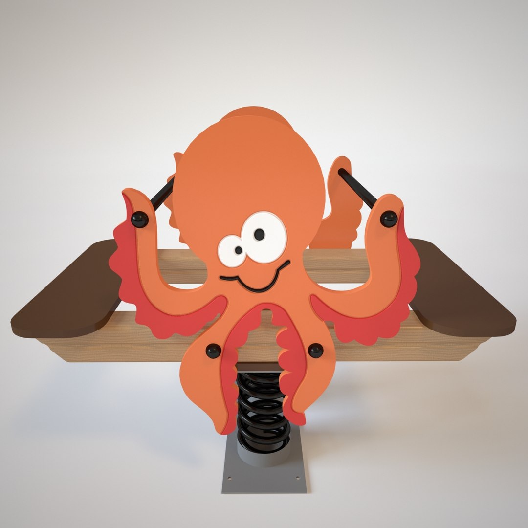 Playground Spring Octopus 3D Model - TurboSquid 1225086