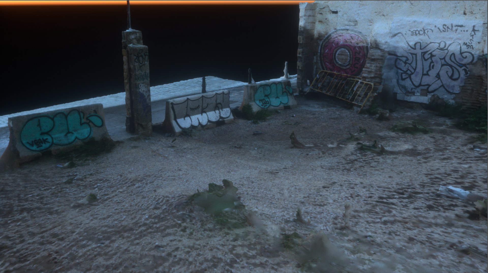 Abandoned Building Lot Walls 3D Model - TurboSquid 1440486