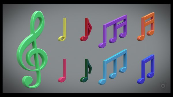 Musical Note 3D Models for Download | TurboSquid