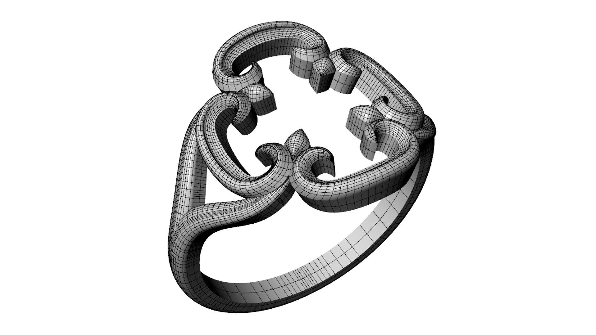 3D model Simple Floral Ring - TurboSquid 1928985