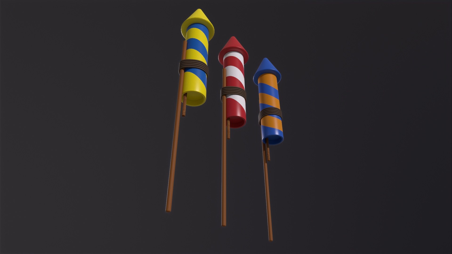 Fireworks 3D Model - TurboSquid 2100808
