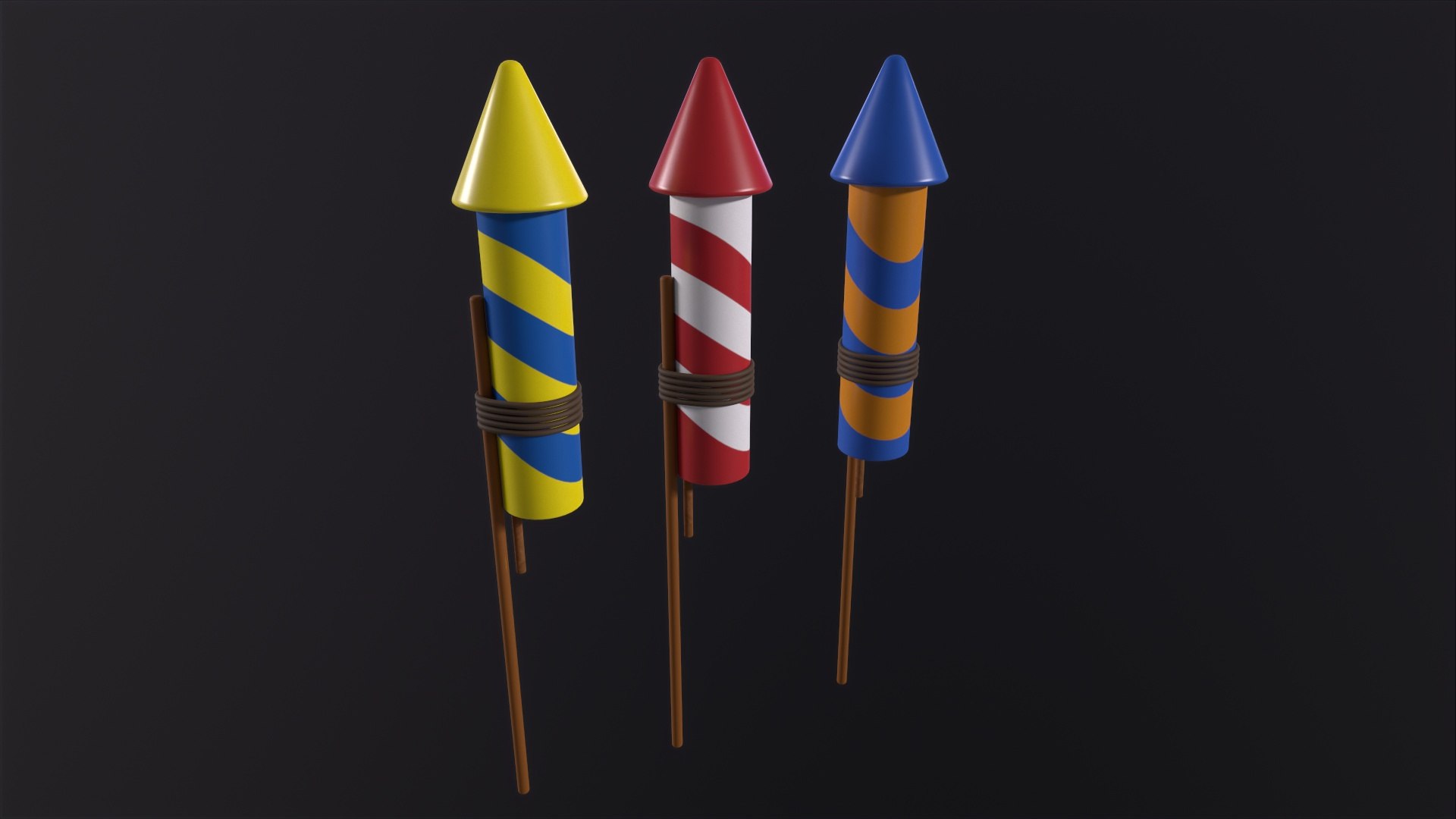 Fireworks 3D Model - TurboSquid 2100808