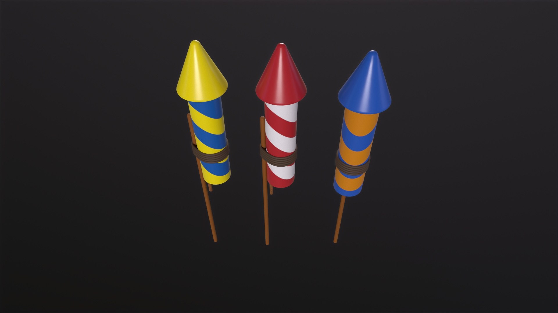 Fireworks 3D Model - TurboSquid 2100808