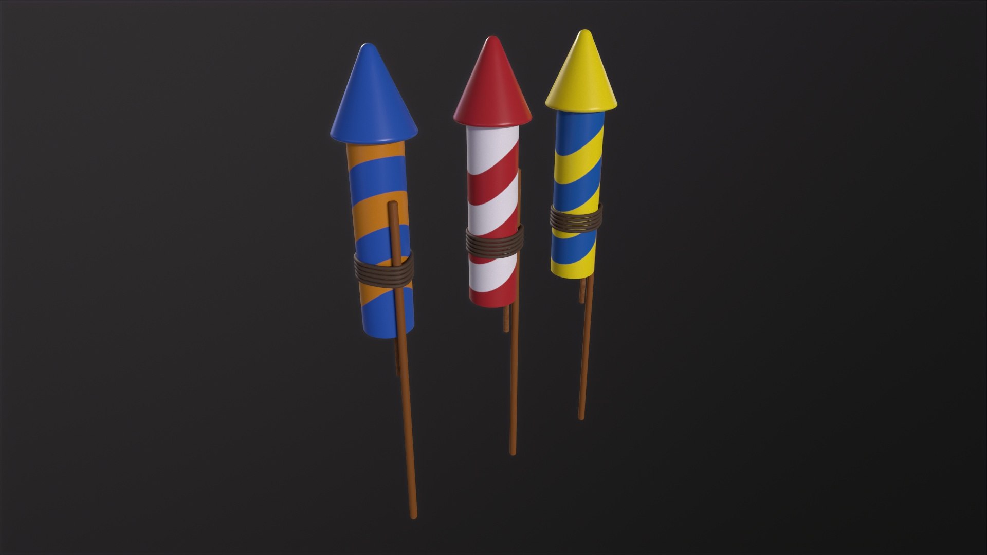 Fireworks 3D Model - TurboSquid 2100808