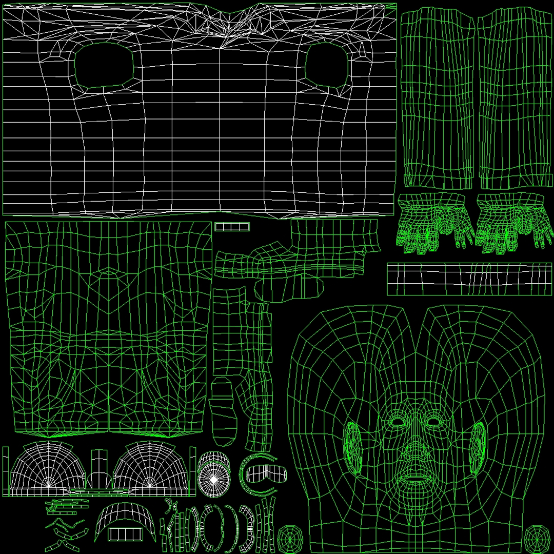 3d model workman figure