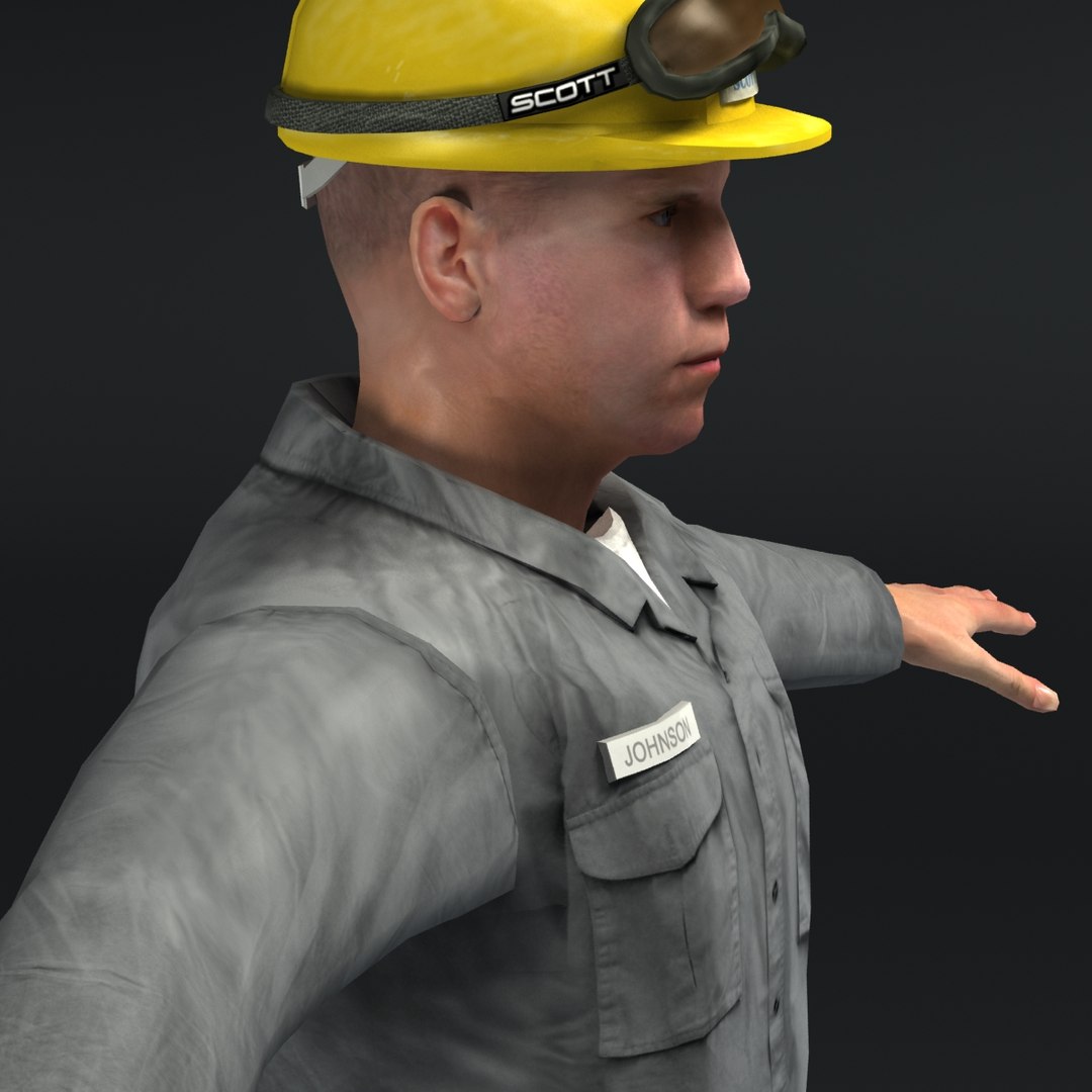 3d Model Workman Figure