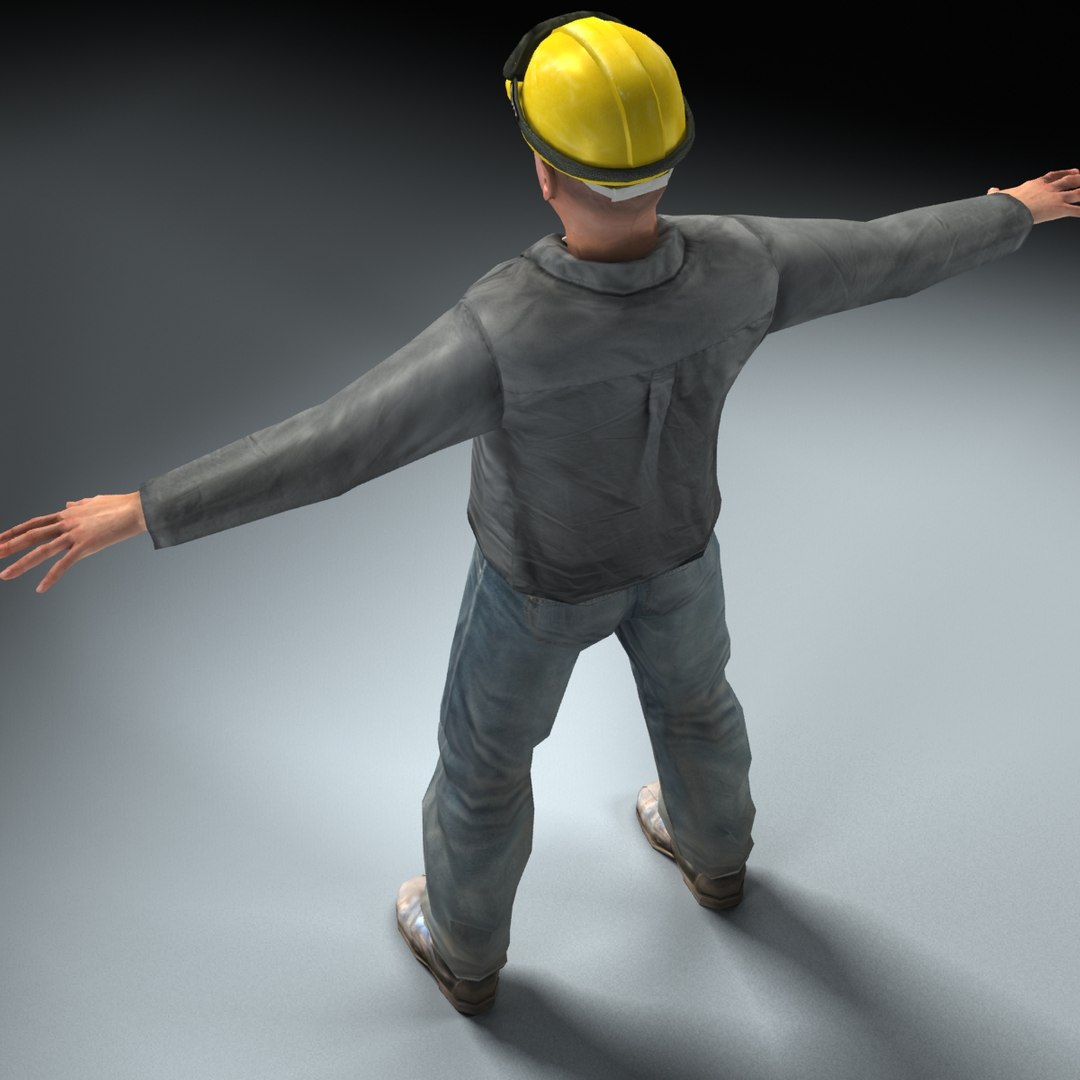 3d Model Workman Figure