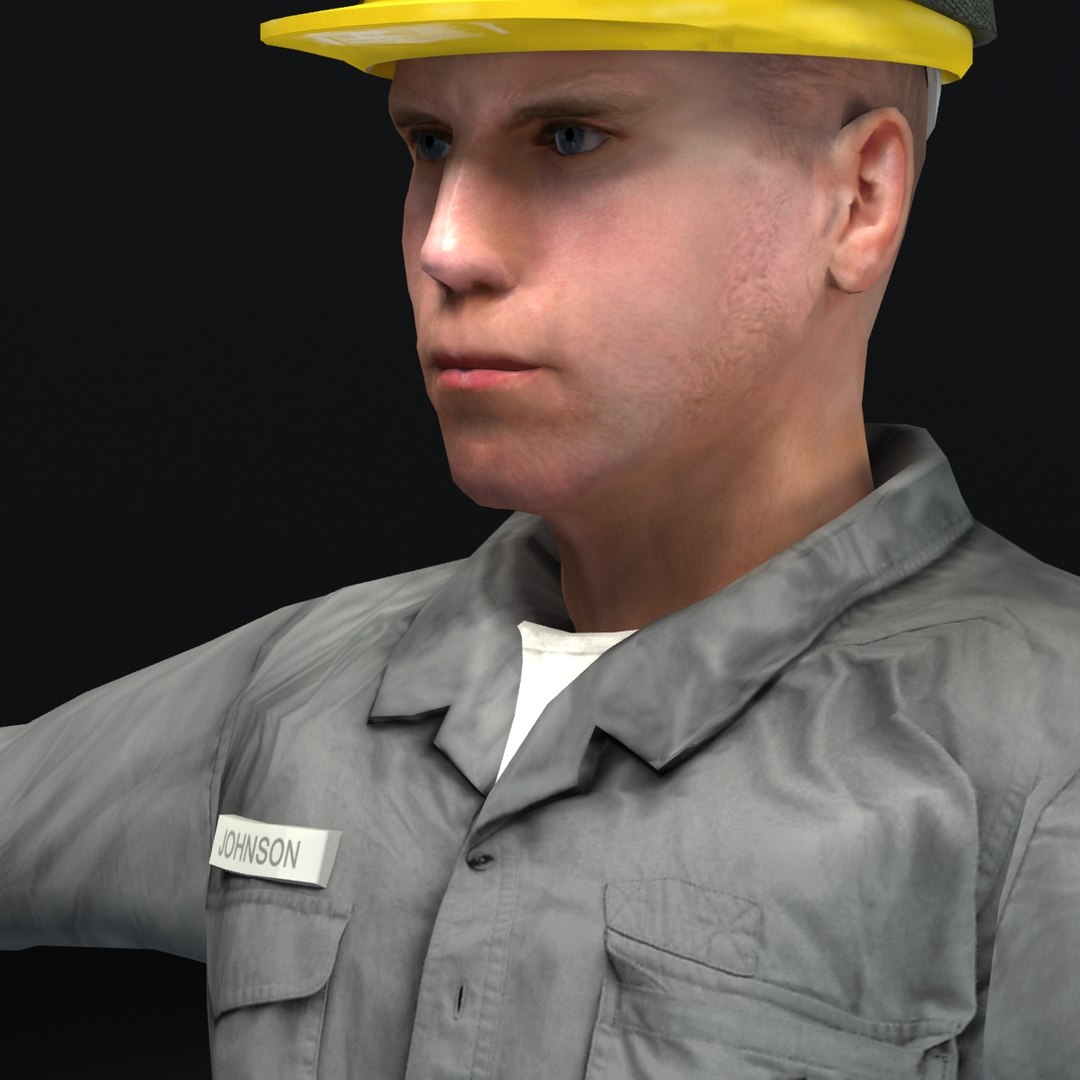 3d Model Workman Figure
