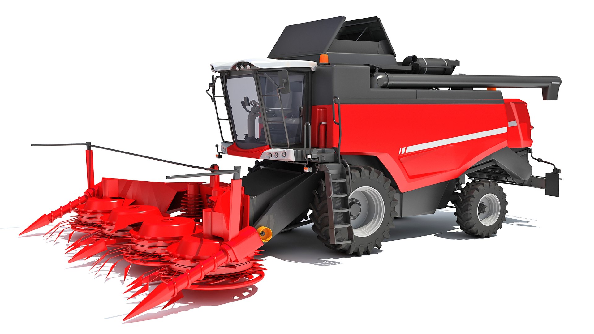 3D Combine Harvester Model - TurboSquid 1700293
