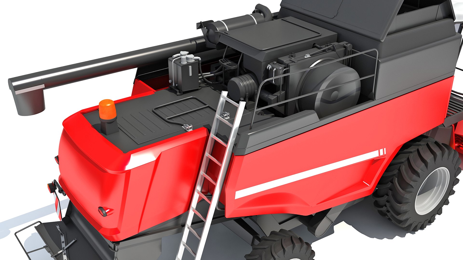 3D Combine Harvester Model - TurboSquid 1700293