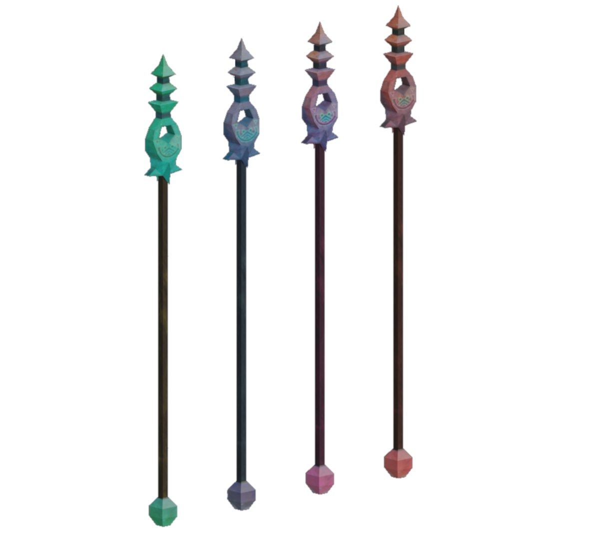 3D Low-Poly Mage-Wizard Staff No-3 - TurboSquid 1759369