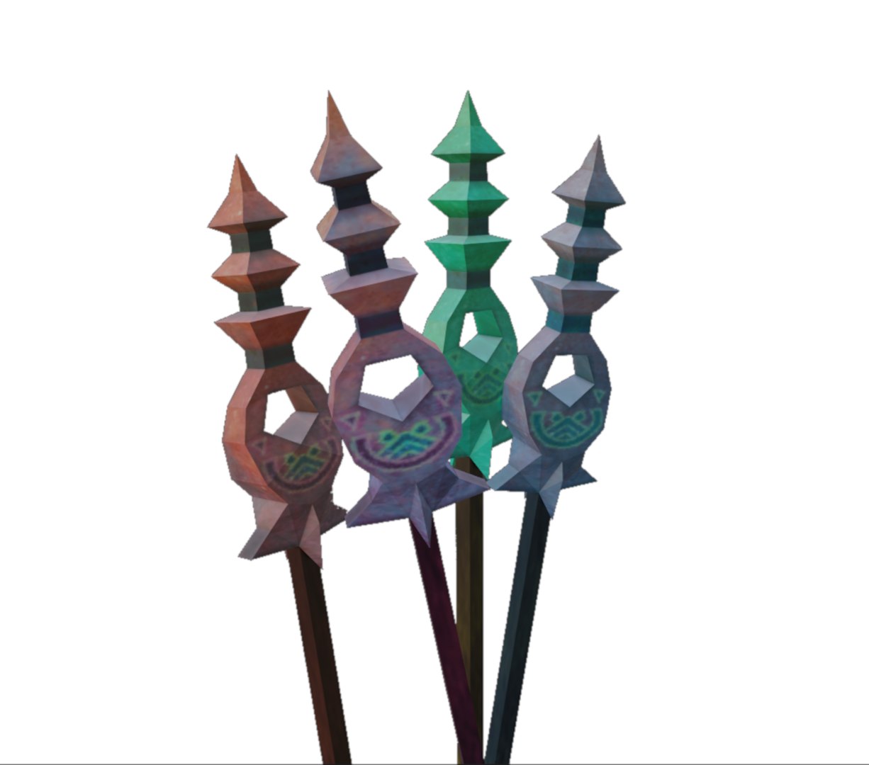 3D Low-Poly Mage-Wizard Staff No-3 - TurboSquid 1759369