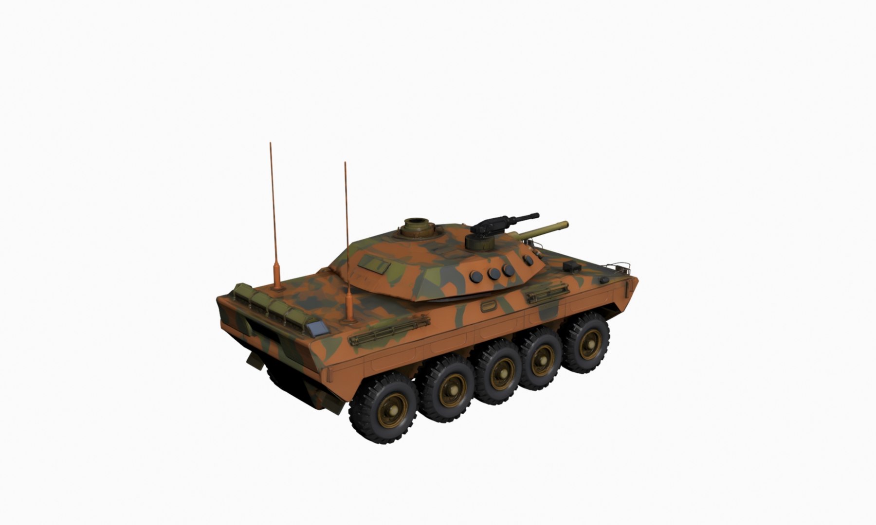 High-Quality Realistic Armored Personnel Carrier APC 3D Model-02 3D ...