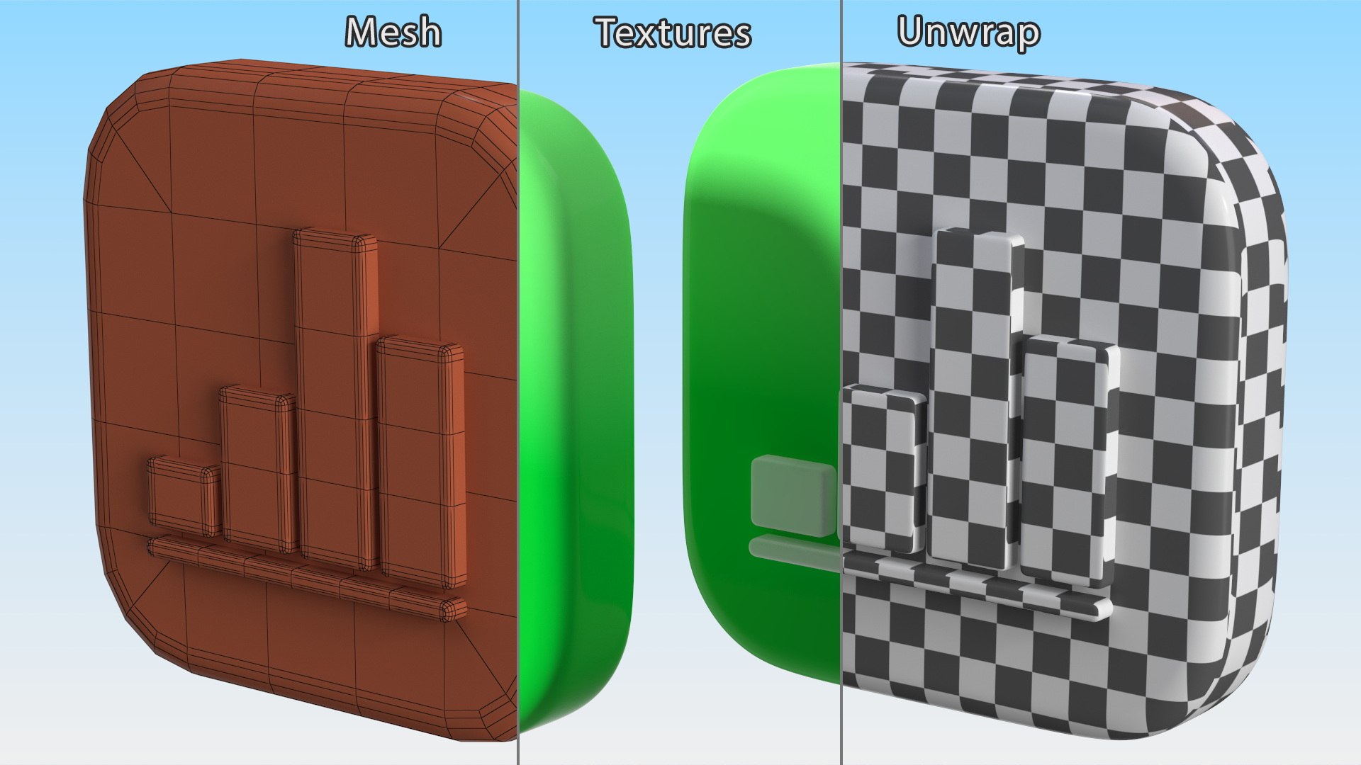 IPhone IOS Numbers Icon Model - TurboSquid 2218560