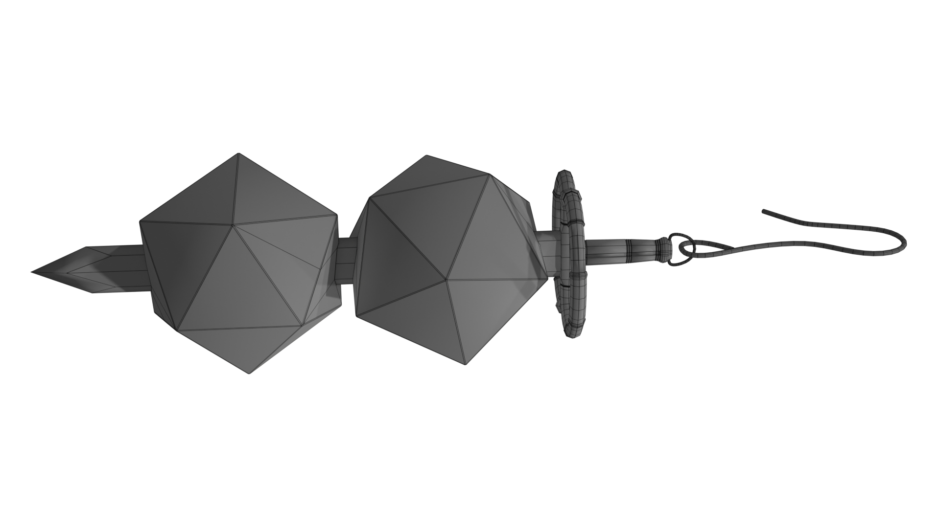 Sword And Dice Earring 3D Model - TurboSquid 2137255