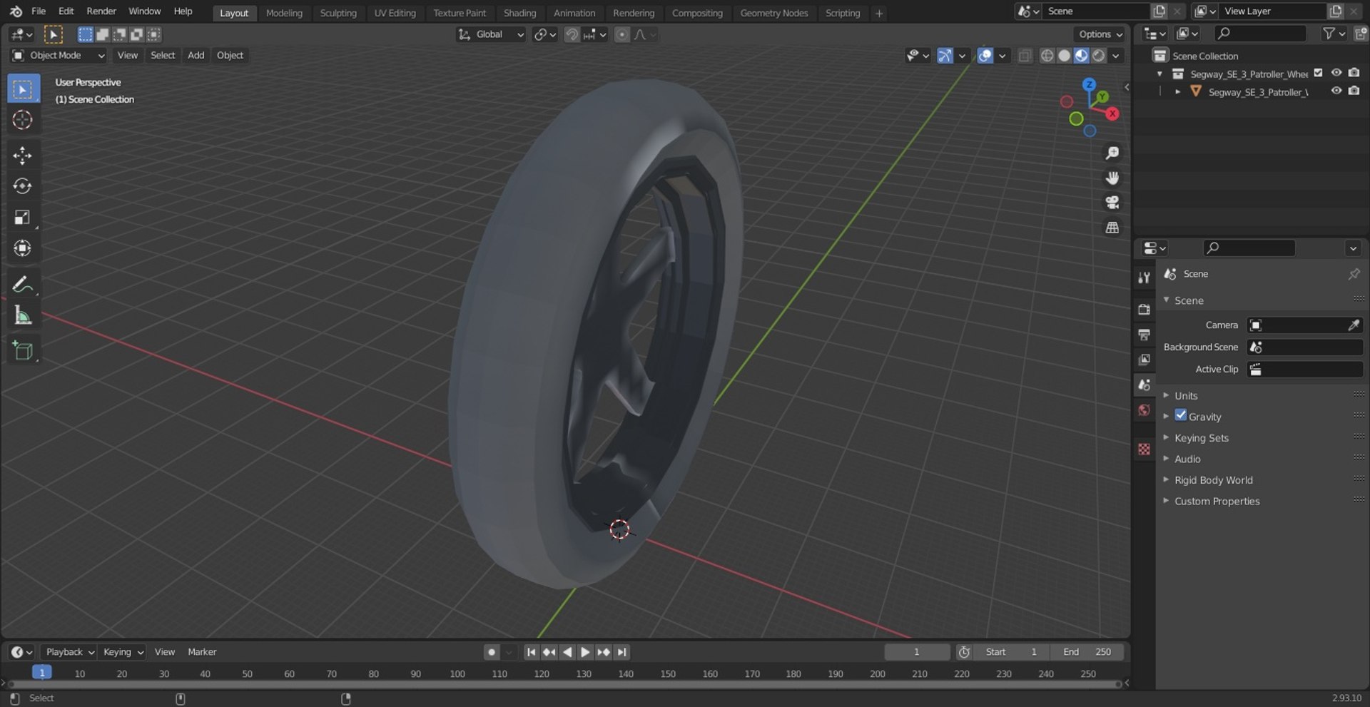 3D Model Segway SE 3 Patroller Wheel - TurboSquid 1957702