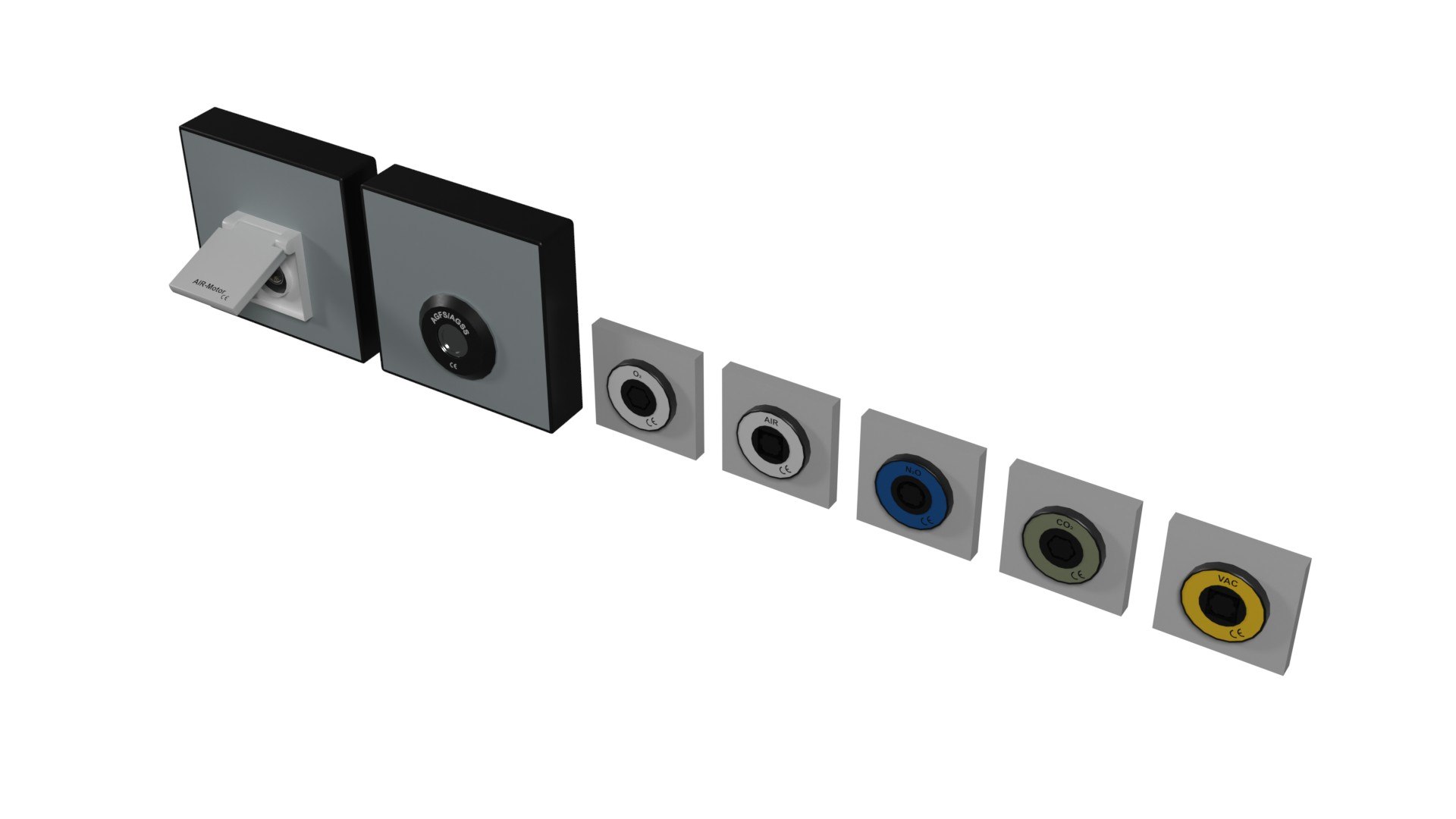 Hospital Wall Connections 3D Model - TurboSquid 2241606