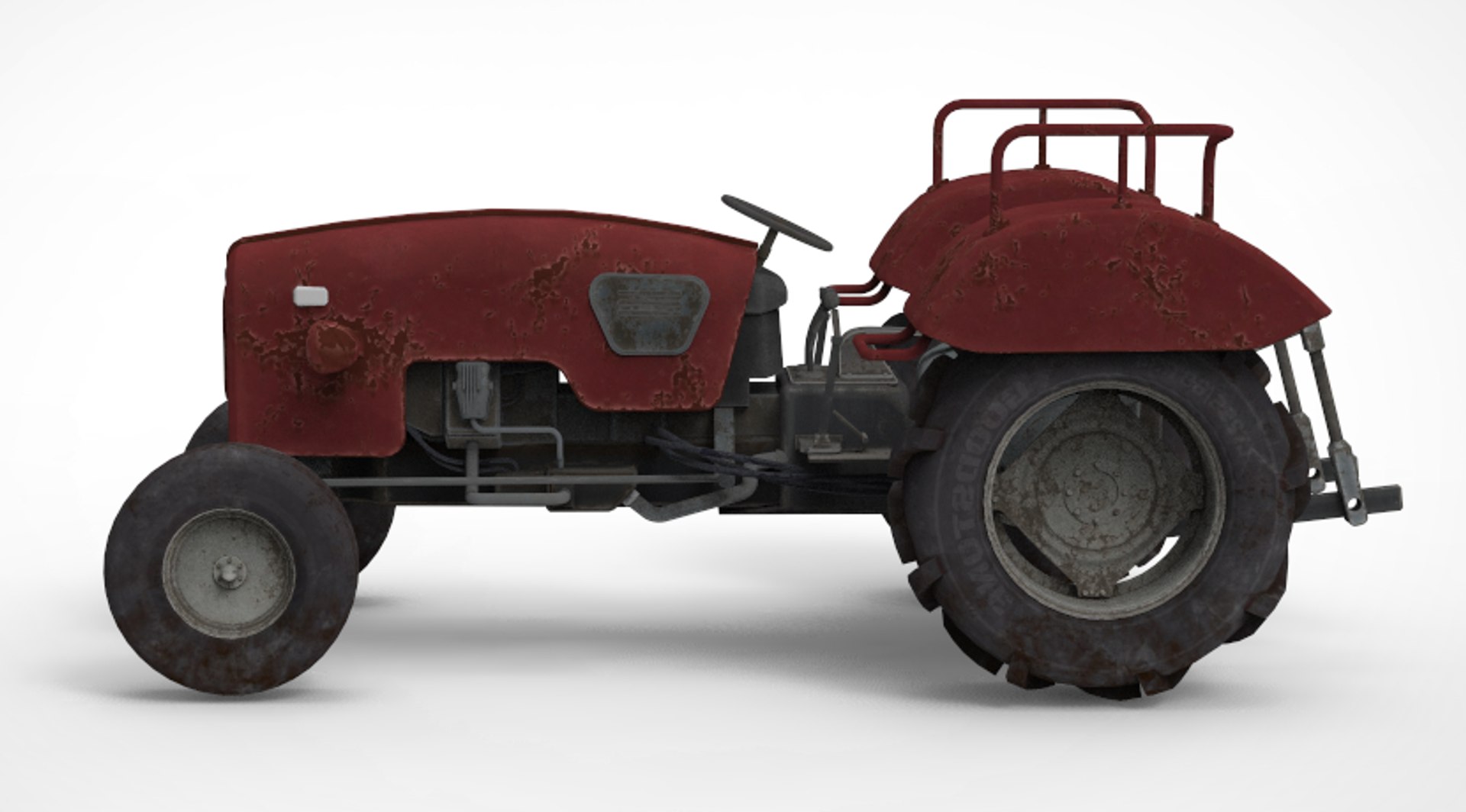 Old tractor 3D model - TurboSquid 1539087