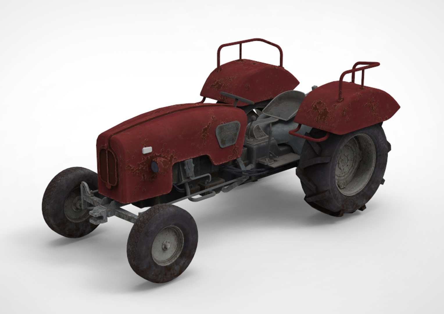 Old tractor 3D model - TurboSquid 1539087
