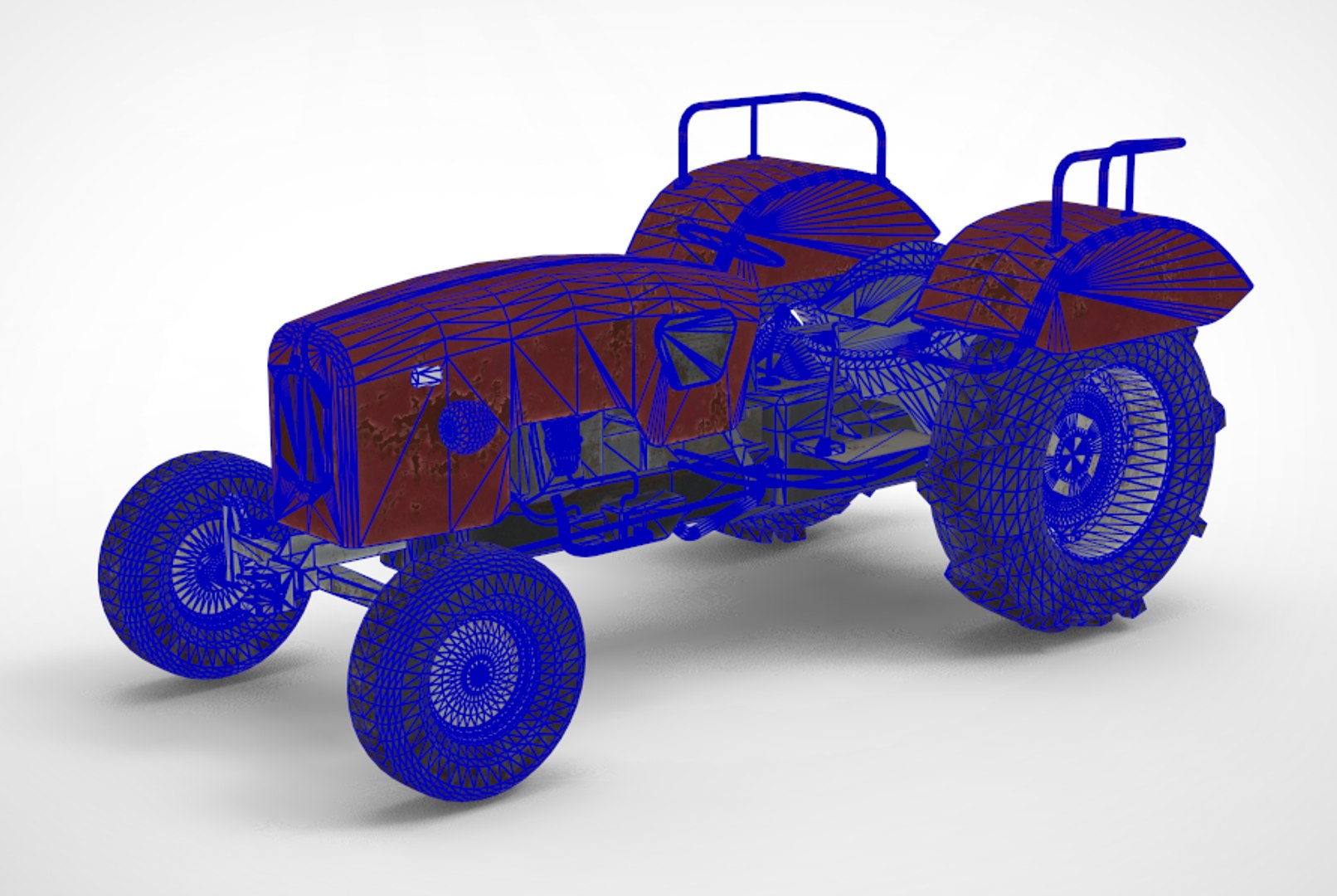 Old tractor 3D model - TurboSquid 1539087