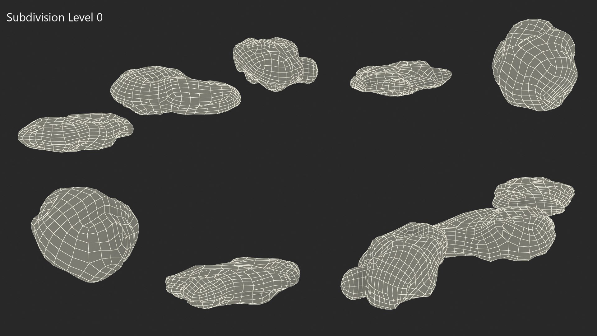 3D Metallic Silver Small Minerals - TurboSquid 1763456