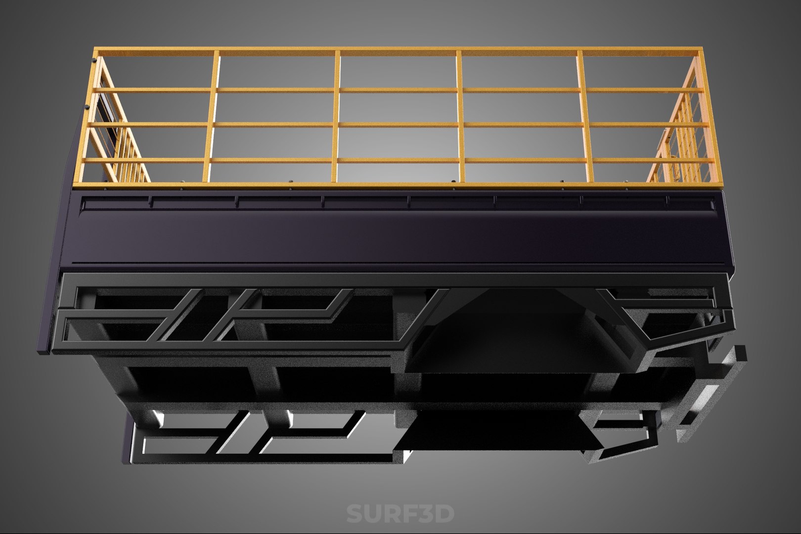 CARGO CAGE PICKUP TRUCK TRANSPORT DELIVERY LOGISTICS COMMERCIAL 3D ...