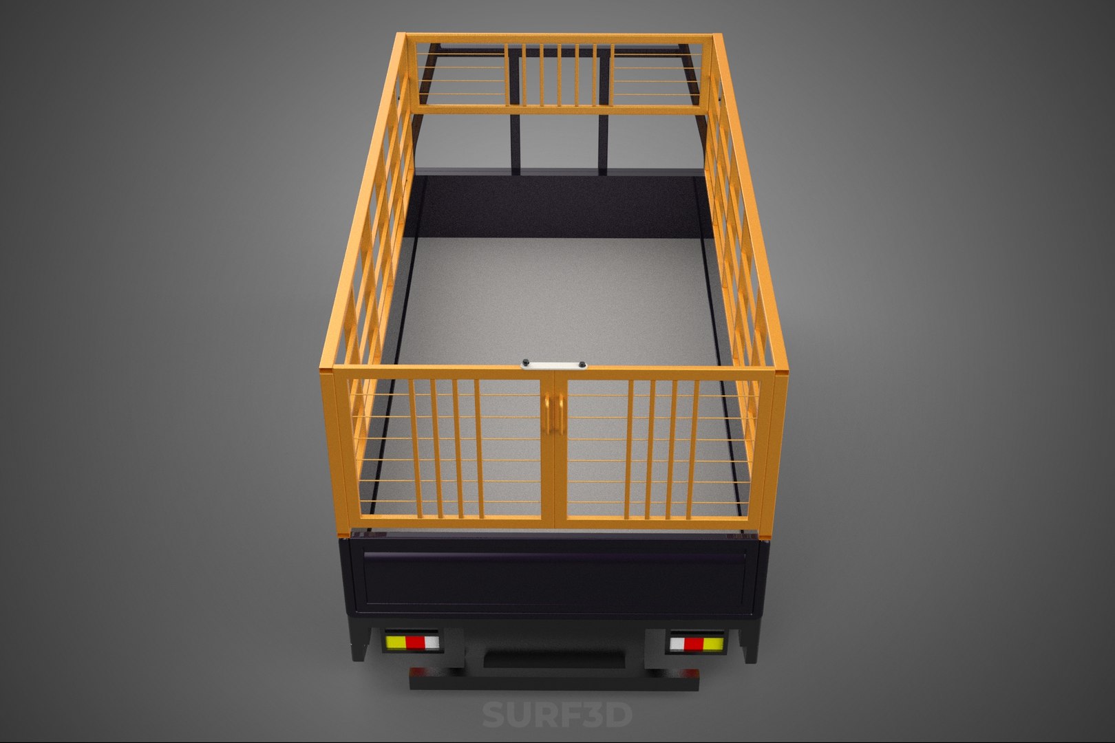 CARGO CAGE PICKUP TRUCK TRANSPORT DELIVERY LOGISTICS COMMERCIAL 3D ...