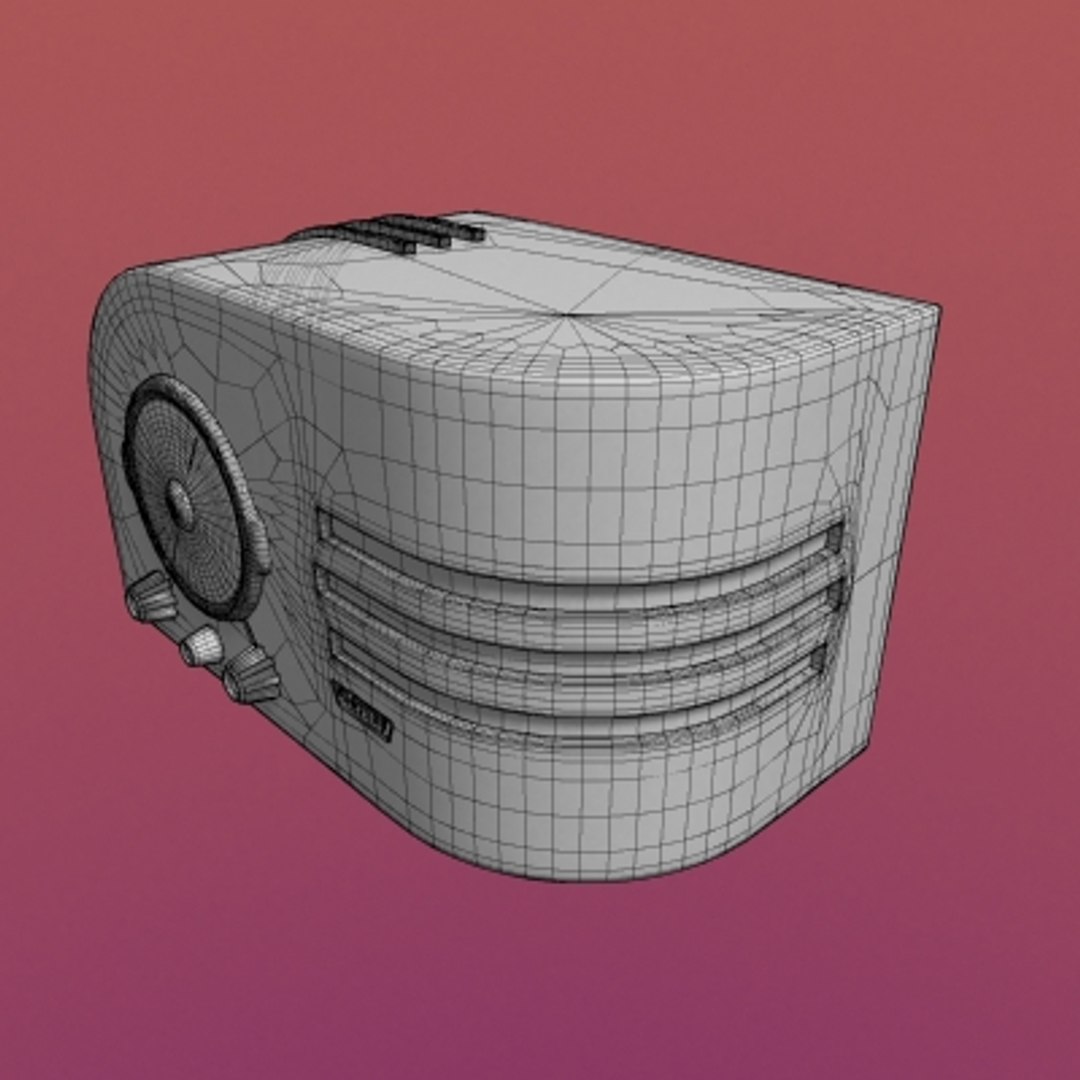 3ds Max Radio Clutterelectronics Clutterretro
