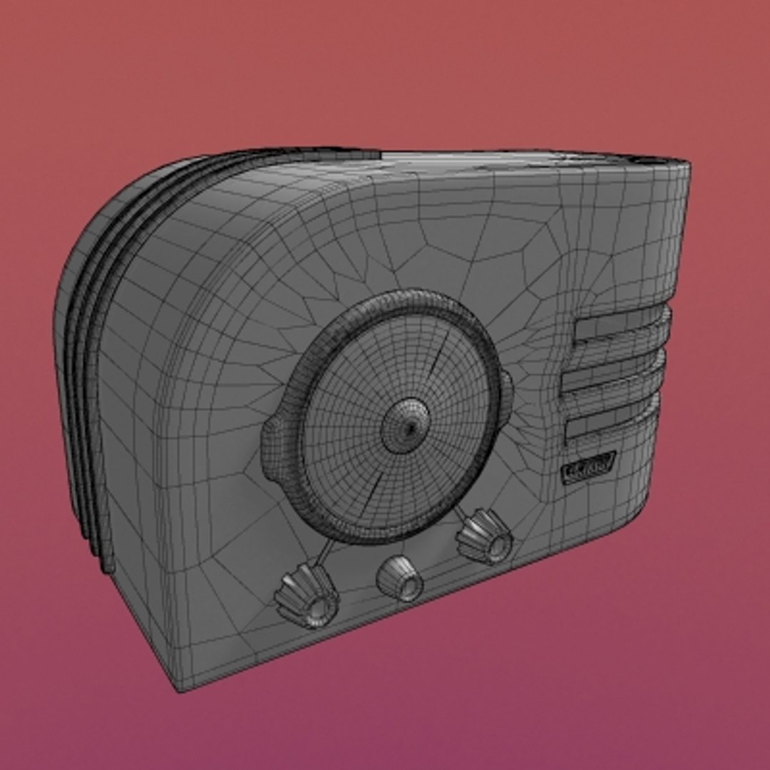 3ds Max Radio Clutterelectronics Clutterretro