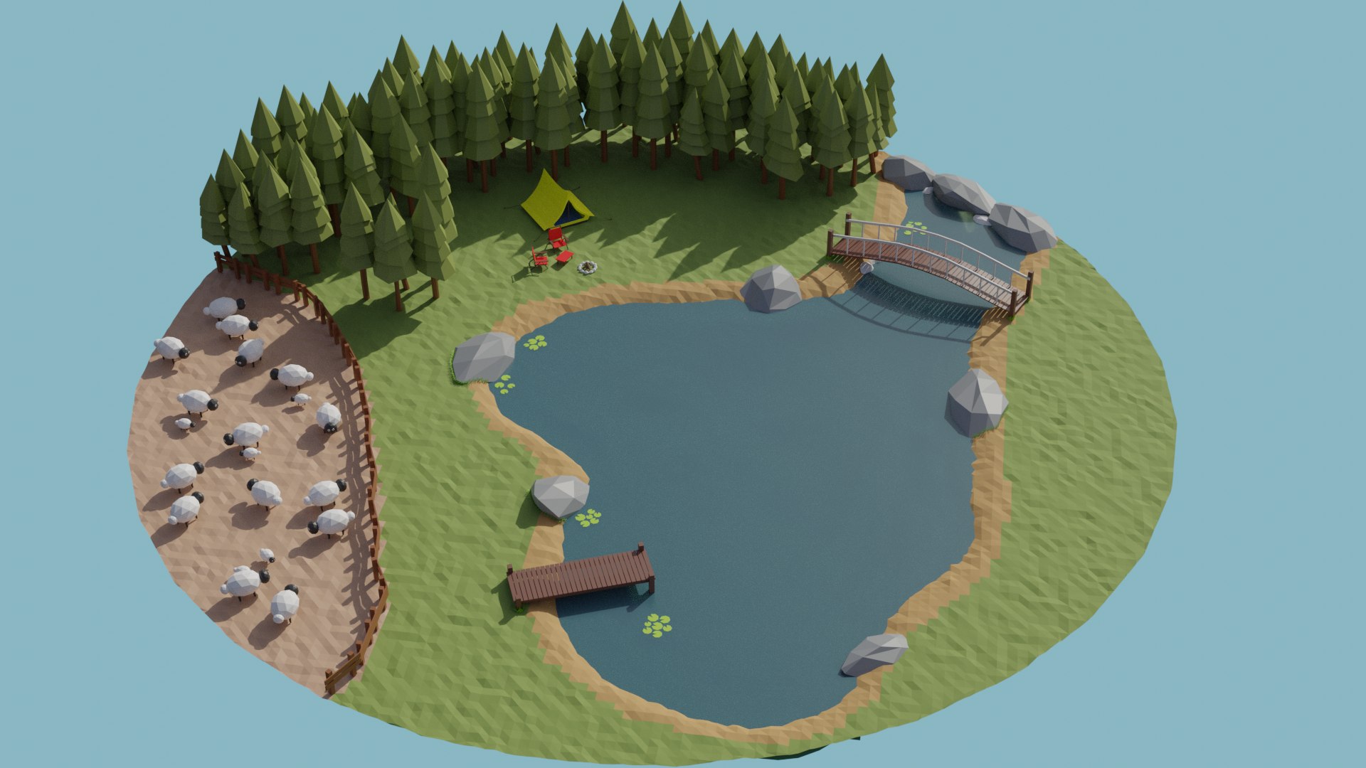 Island Low Poly 3D - TurboSquid 1793713
