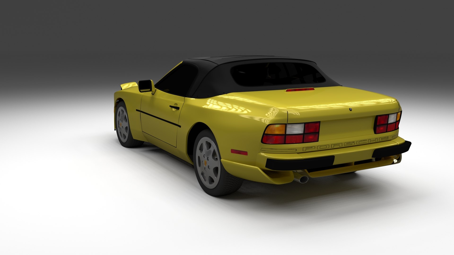 3d Porsche 944 Convertible