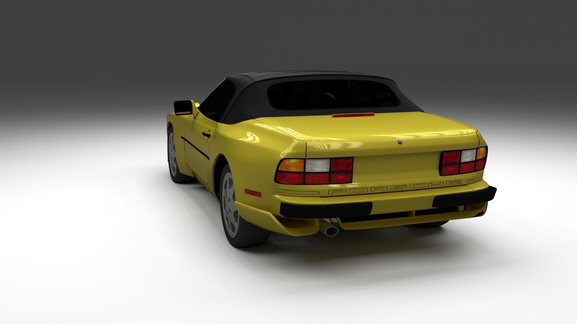 3d Porsche 944 Convertible