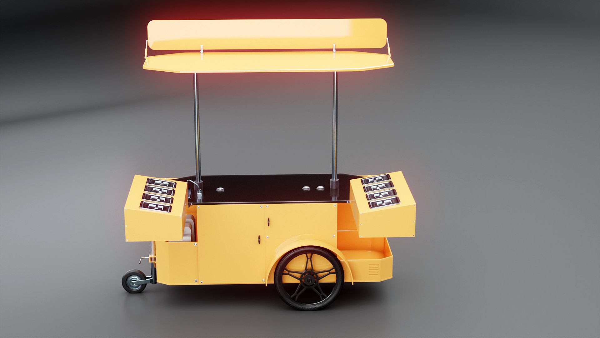 3D Model Mobile Food Cart - TurboSquid 2193053