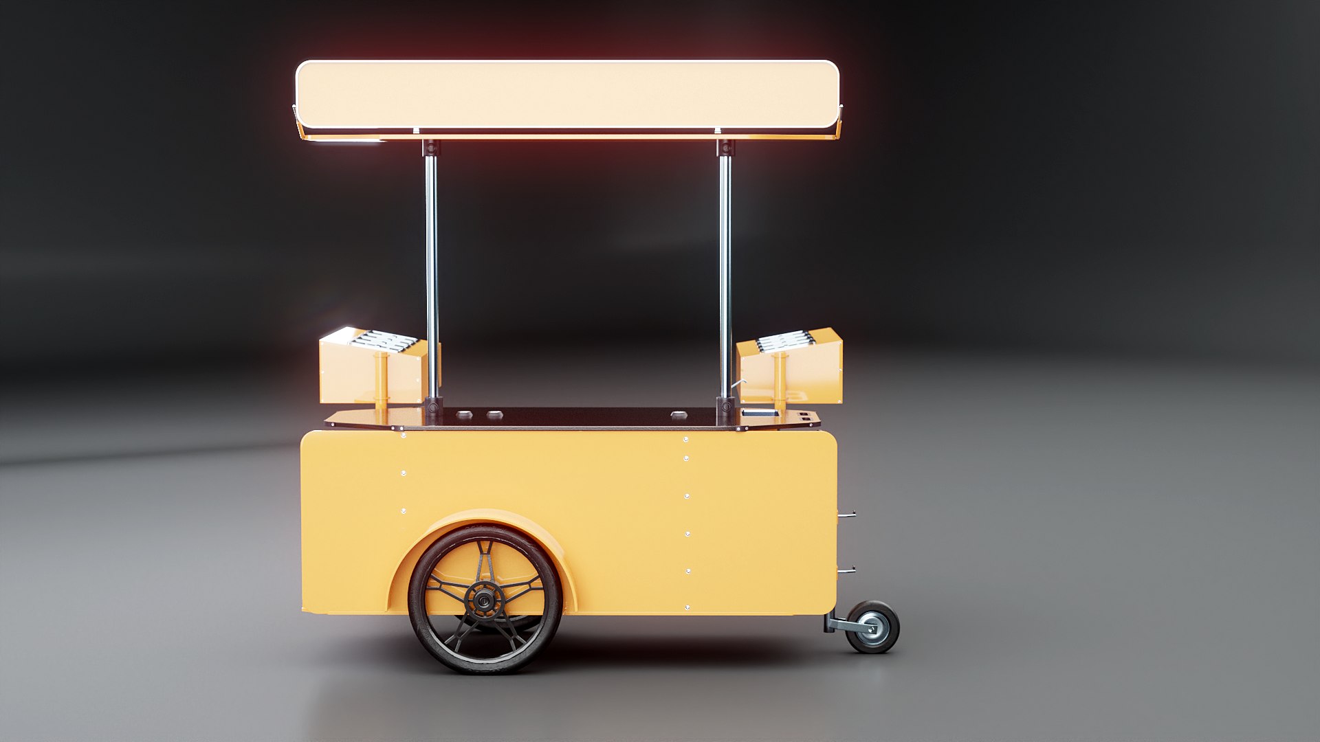 3D Model Mobile Food Cart - TurboSquid 2193053