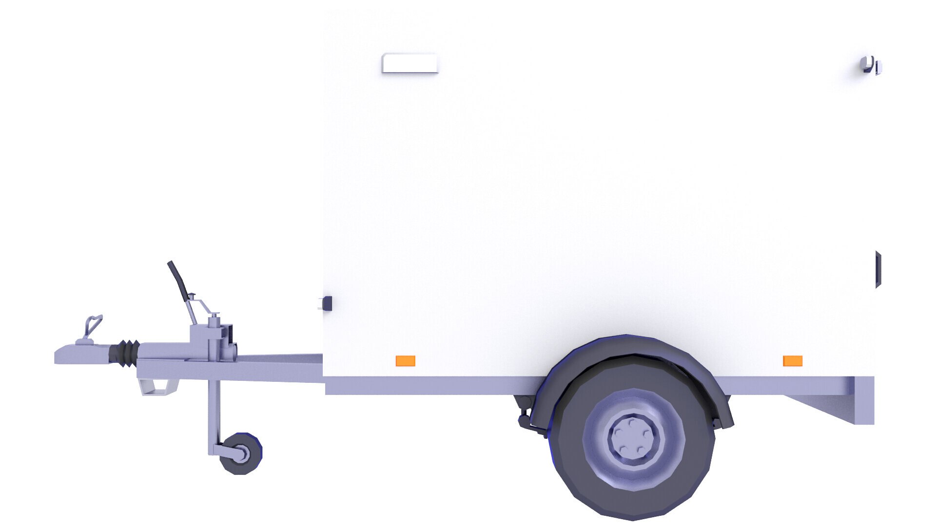 3D Enclosed Utility Trailer Low Poly 9 - TurboSquid 1871175