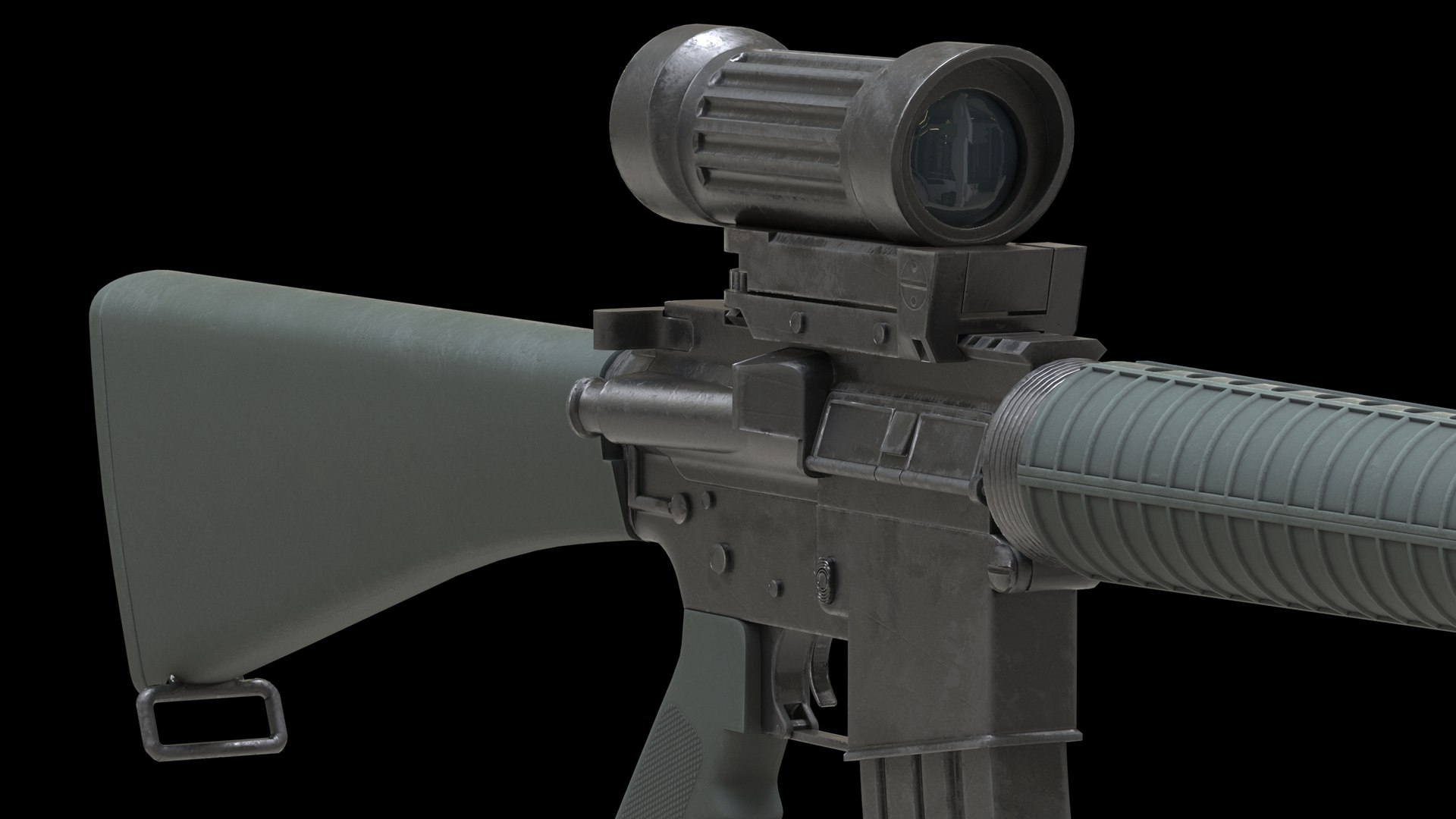 Colt Canada C7A1 Low Poly 3D Model - TurboSquid 1793219