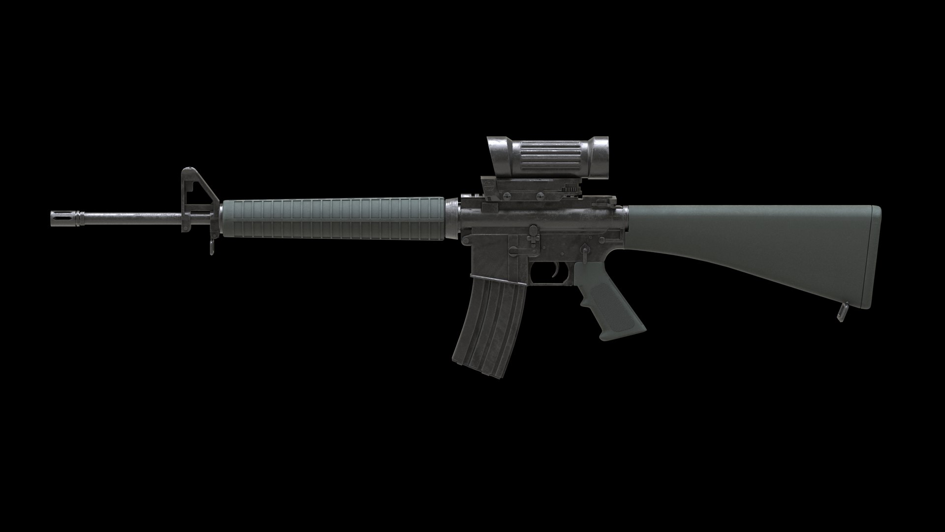 Colt Canada C7A1 Low Poly 3D Model - TurboSquid 1793219