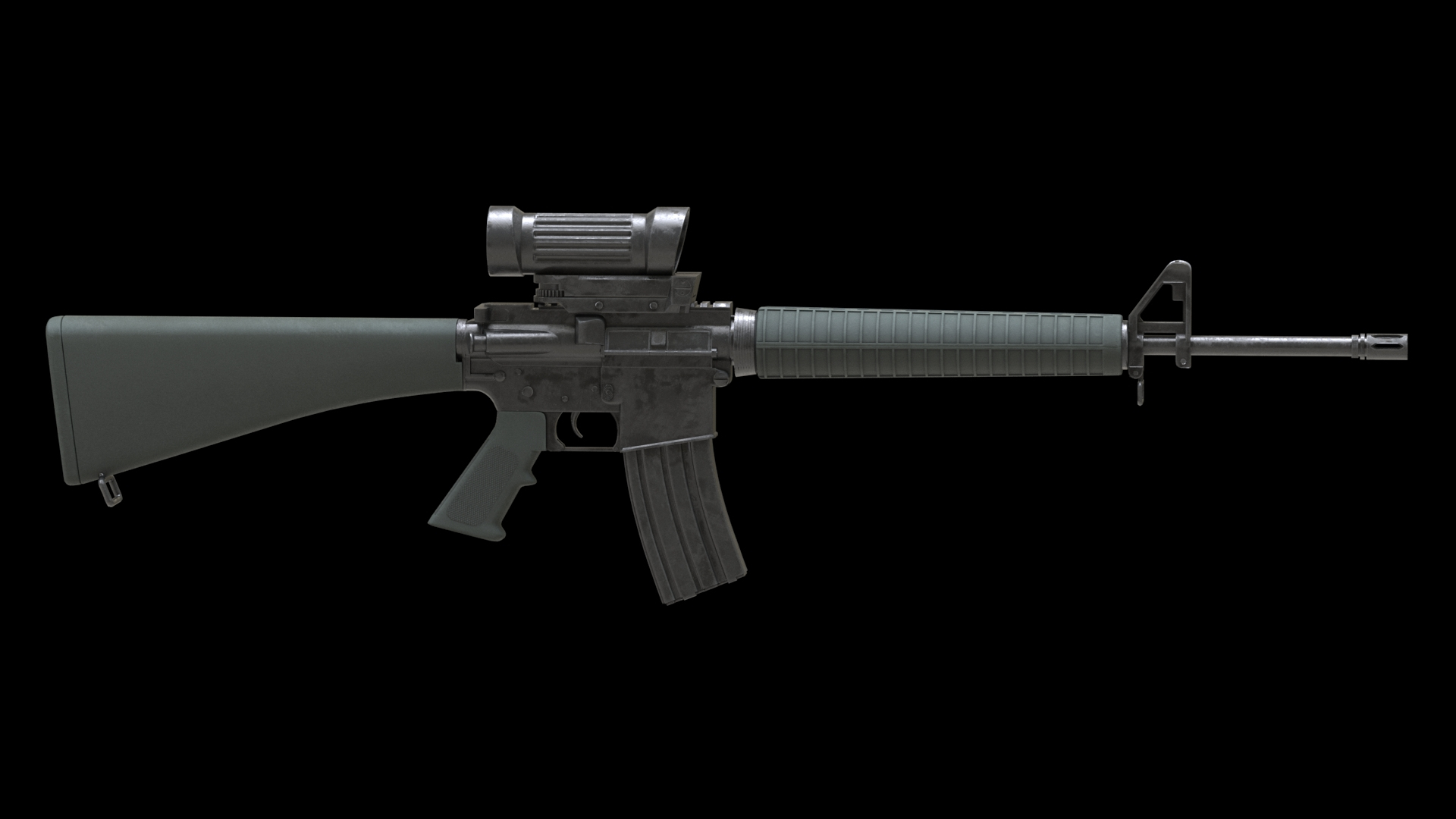 Colt Canada C7A1 Low Poly 3D Model - TurboSquid 1793219