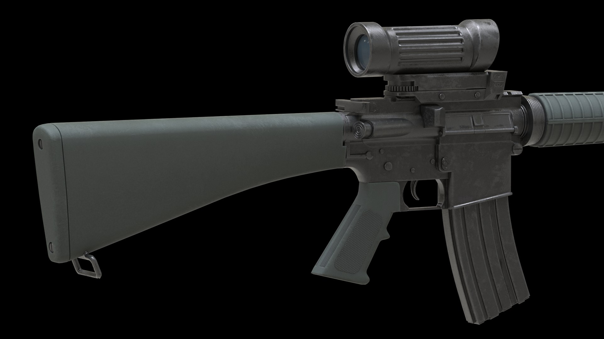 Colt Canada C7A1 Low Poly 3D Model - TurboSquid 1793219