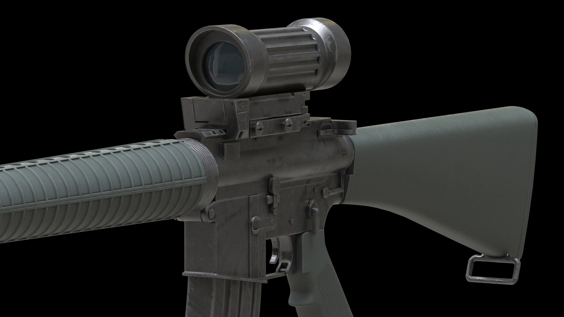 Colt Canada C7A1 Low Poly 3D Model - TurboSquid 1793219