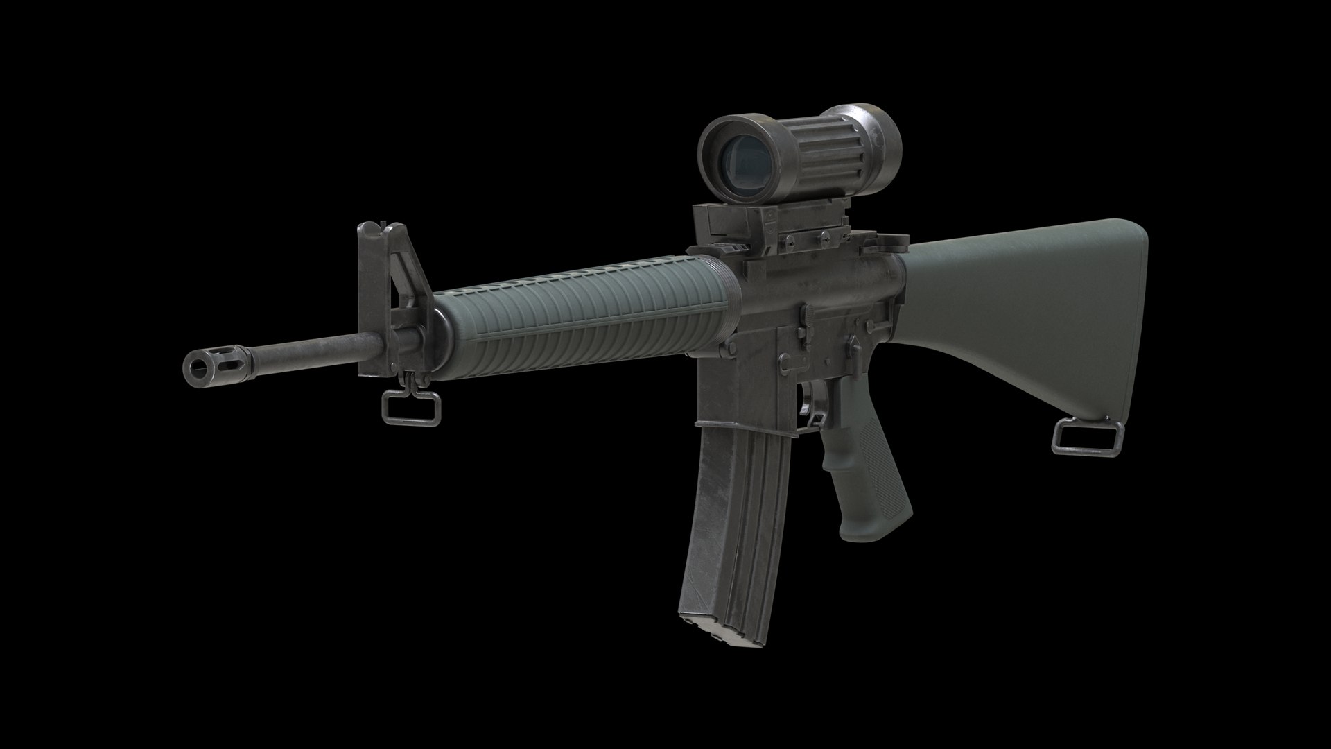 Colt Canada C7A1 Low Poly 3D Model - TurboSquid 1793219