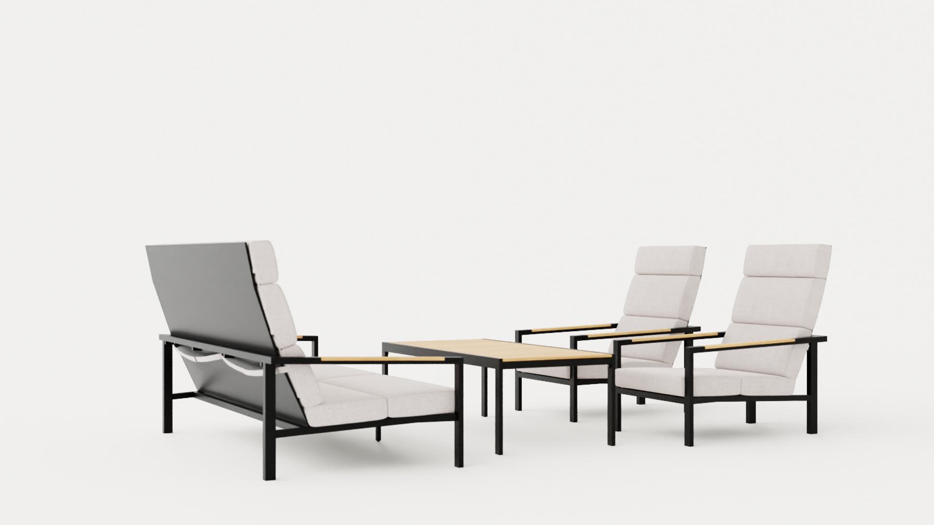 Indus Sofa Set Model - TurboSquid 2240318