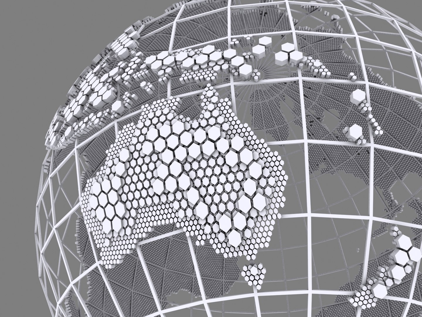 Max Wire Globe Hexagonal Structure