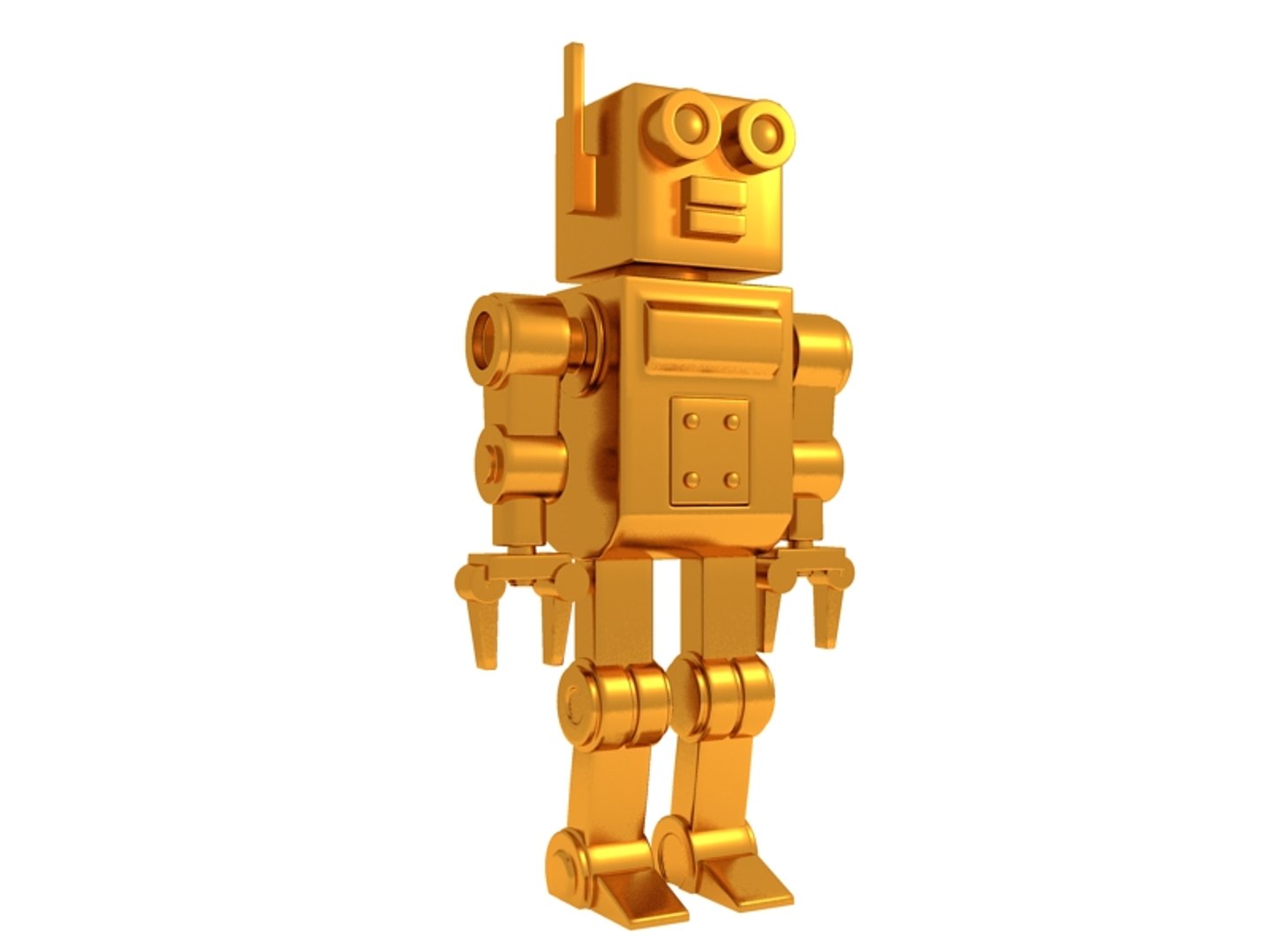 Retro robot 3D model - TurboSquid 1216082