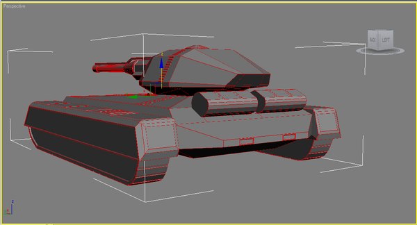 3ds max tanks turret