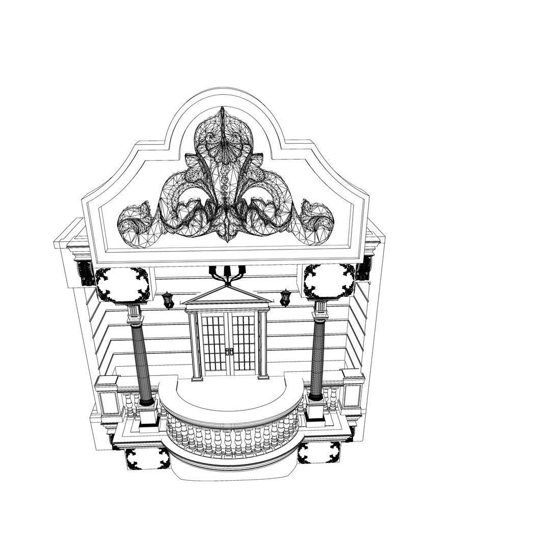 3D Model Classical Balcony - TurboSquid 1530716