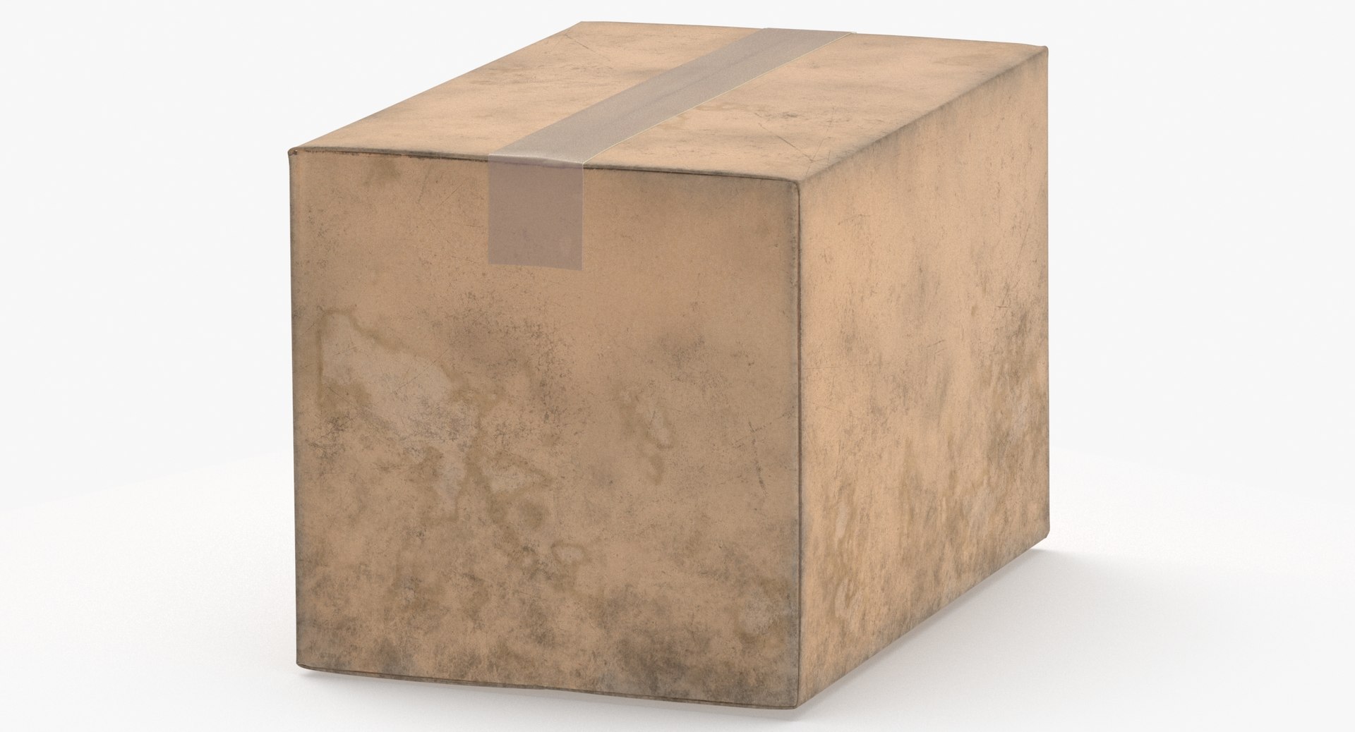 3D Cardboard Box 03 Clean and Dirty model - TurboSquid 1866009