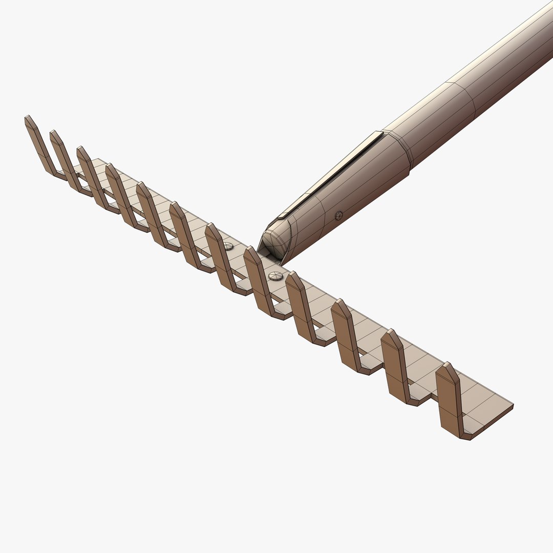 Garden Rake 3d Obj